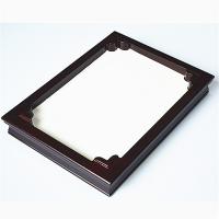 China Glossy Wooden Custom Jewelry Tray Cardboard MDF Velvet Ring Display Tray for sale