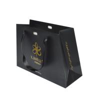 China Art Paper Personalized Goodie Bags Printing Rectangle Ribbon Handle Paper Bags for sale