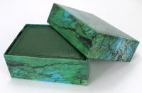 China Luxury Green Personalised Watch Boxes Leatherette Paper velvet pillow insert for sale