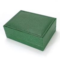China Luxury Green Personalised Watch Boxes Leatherette Paper velvet pillow insert for sale