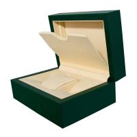China Luxury Green Watch Box Wood Storage Box With Logo Packaging Wood Watch Case Factory Direct Sales Ready To Ship for sale