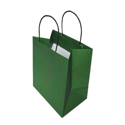China Twisted Handle Kraft Recycled Paper Gift Bags PMS CMYK Printing for sale