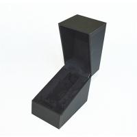 China Slant Opening Single Leather Watch Box Velvet Lining Custom Leather Watch Case for sale
