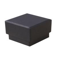 China Small Paper Gift Packaging Box 5*5*4cm Pantone Printing Black Cardboard Gift Box for sale
