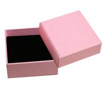 China Small Paper Gift Packaging Box 5*5*4cm Pantone Printing Black Cardboard Gift Box for sale