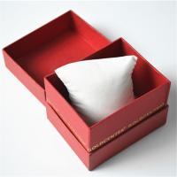 China Wedding Cardboard Red Watch Box Gift Packaging Elegant Border Design for sale