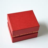 China Wedding Cardboard Red Watch Box Gift Packaging Elegant Border Design for sale
