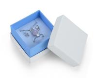 China Jewelry Custom Printed Paper Boxes Cardboard For Necklace Pendant Bracelet for sale