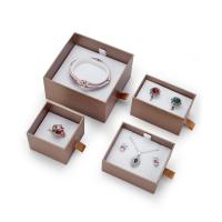 China Recycled Paper Gift Packaging Box Drawer Sliding For Ring Necklace for sale