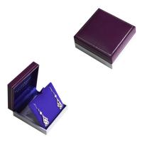 China Square Plastic Purple Velvet Jewelry Gift Boxes For Pendant Bracelet for sale