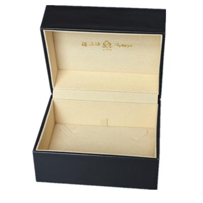 China Customized Personalised Watch Display Case Black PU Velvet Insert for sale