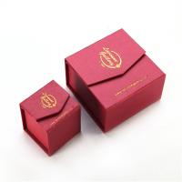 China Foam Insert Double Door Jewelry Box Open Flap Pantone Small Cardboard Ring Boxes for sale