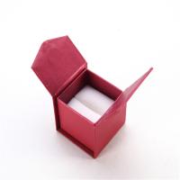 China Foam Insert Double Door Jewelry Box Open Flap Pantone Small Cardboard Ring Boxes for sale