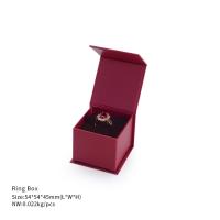 China Red Jewelry Necklace And Bracelet Gift Box With Magnetic Closure for sale