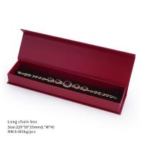 China Red Jewelry Necklace And Bracelet Gift Box With Magnetic Closure for sale