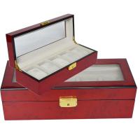 China Handmade Personalised Watch Boxes Wood Lacquering Bangle Travel Case for sale