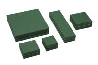 China Green Square Cardboard Paper Gift Boxes Jewelry Packaging With Lids for sale