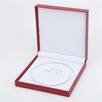 China High-End Custom Red Pearl Necklace Gift Box Multifunctional PU Leather Jewelry Storage Box for sale