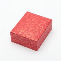 China Personalized Paper Jewelry Gift Boxes Red Leatherette For Ring Bracelet Chain for sale