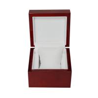 China MDF Red Lacquering Personalised Watch Boxes Velvet Pillow Jewellery Packaging for sale