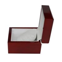China MDF Red Lacquering Personalised Watch Boxes Velvet Pillow Jewellery Packaging for sale