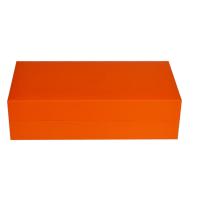 China MDF Orange Personalised Watch Boxes Velvet Inert Watch And Jewelry Travel Case for sale