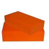 China MDF Orange Personalised Watch Boxes Velvet Inert Watch And Jewelry Travel Case for sale