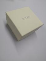 China Beige Cardboard Watch Boxes Custom Logo 10*10cm Single Watch Gift Box for sale