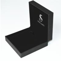 China Black Paper Velvet Jewelry Gift Boxes Personalized For Necklace Pendant Bracelet for sale