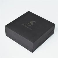 China Black Paper Velvet Jewelry Gift Boxes Personalized For Necklace Pendant Bracelet for sale