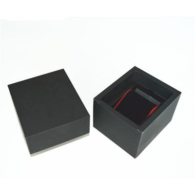 China MDF Wooden Square Personalised Watch Boxes Velvet Pillow Inside Finished for sale