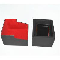 China MDF Wooden Square Personalised Watch Boxes Velvet Pillow Inside Finished for sale