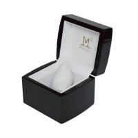 China MDF Wood Personalised Watch Boxes Packaging Black Lacquering Pillow Insert for sale