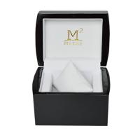 China MDF Wood Personalised Watch Boxes Packaging Black Lacquering Pillow Insert for sale