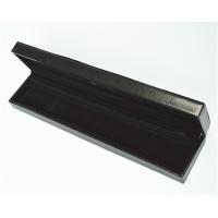 China Embossed Logo PU Jewelry Box Velvet Lining Outer Bracelet Jewelry Gift Box for sale
