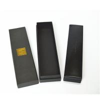 China Embossed Logo PU Jewelry Box Velvet Lining Outer Bracelet Jewelry Gift Box for sale