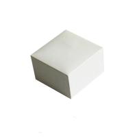 China Small White Velvet Jewelry Gift Boxes Open Flap 5*5*4cm For Ring Earring for sale