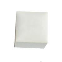 China Small White Velvet Jewelry Gift Boxes Open Flap 5*5*4cm For Ring Earring for sale