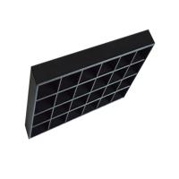 China Black Leather Custom Jewelry Tray 24 Compartments For Earring Ring Pendant for sale