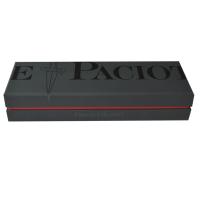 China Rectangle Paper Jewelry Gift Boxes Pantone Printing Black Leather Necklace Box for sale