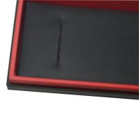 China Rectangle Paper Jewelry Gift Boxes Pantone Printing Black Leather Necklace Box for sale