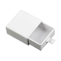 China Matte White Paper Jewelry Gift Boxes 90*90*30mm With Drawers for sale