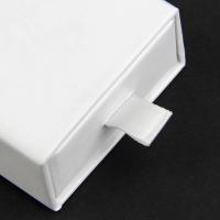 China Matte White Paper Jewelry Gift Boxes 90*90*30mm With Drawers for sale