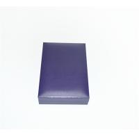China Velvet Lining Purple Jewelry Gift Box Pendant GemStone Leather Jewelry Storage Box for sale