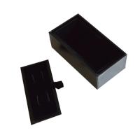 China Handmade Coin Paper Jewelry Gift Boxes CDR Format Black Velvet Jewelry Box for sale