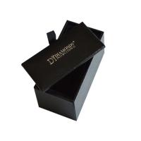 China Handmade Coin Paper Jewelry Gift Boxes CDR Format Black Velvet Jewelry Box for sale