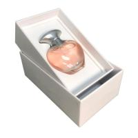 China Glossy White Paper Gift Packaging Box EVA Velvet Lining Perfume Packaging Boxes for sale