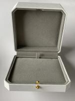China OBM Velvet Jewelry Gift Boxes Plastic Octagonal Necklace Bangle Case With Gold Lock for sale