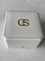 China OBM Velvet Jewelry Gift Boxes Plastic Octagonal Necklace Bangle Case With Gold Lock for sale