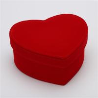 China Red Velvet Watch Box Heart Shape Gift Packaging Double Watches Case Custom Logo for sale